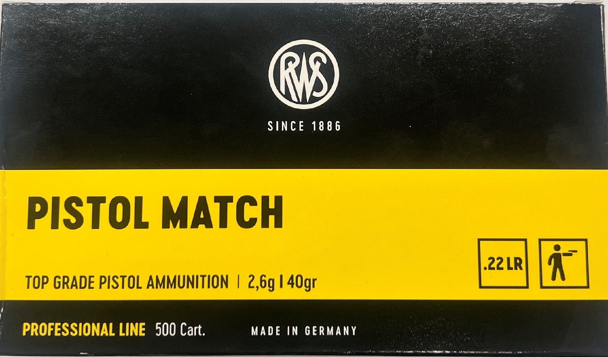 RWS RIMFIRE 22 LR PISTOL MATCH 40 GR LRN 500 PK — H Rehfisch & Co