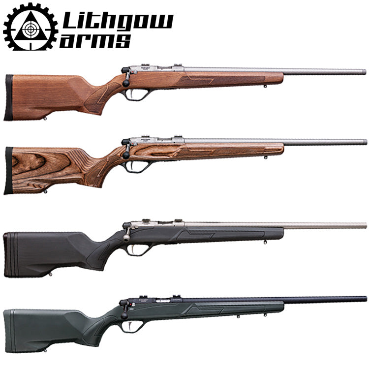LITHGOW LA101 CROSSOVER 22LR R/H WALNUT THRD BLACK — H Rehfisch & Co