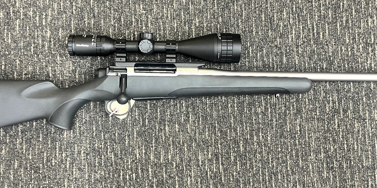 MAUSER M18 STAINLESS THREADED 223 REM NIKKO 4.5-14X50 SCOPE PACKAGE — H ...