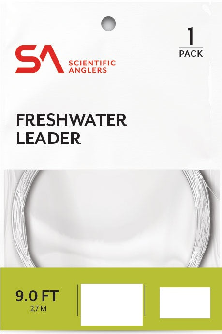 SCIENTIFIC ANGLERS PREMIUM NYLON LEADER SINGLE 9' CLEAR — H Rehfisch & Co