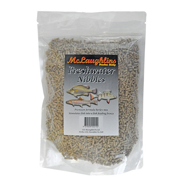 MCLAUGHLINS FRESHWATER NIBBLES 1KG — H Rehfisch & Co