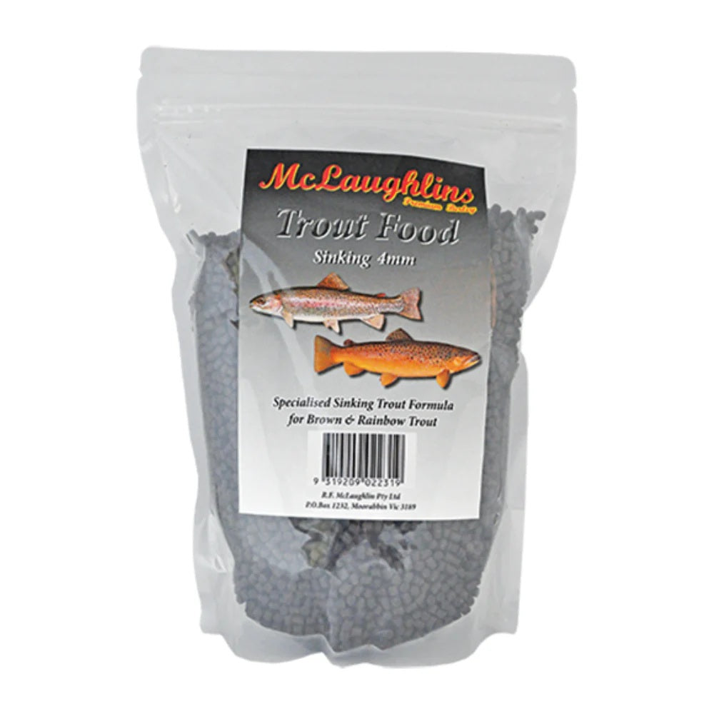MCLAUGHLIN'S TROUT FOOD PELLETS SINKING — H Rehfisch & Co