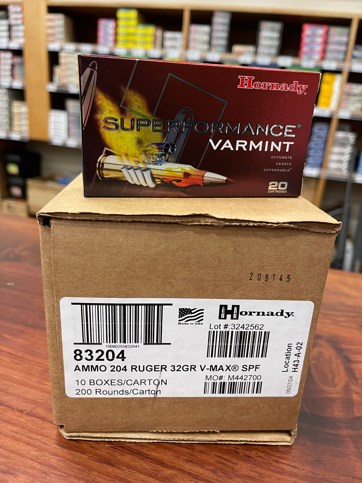 HORNADY CENTERFIRE 204 RUGER 32G V-MAX BRICK (200) — H Rehfisch & Co