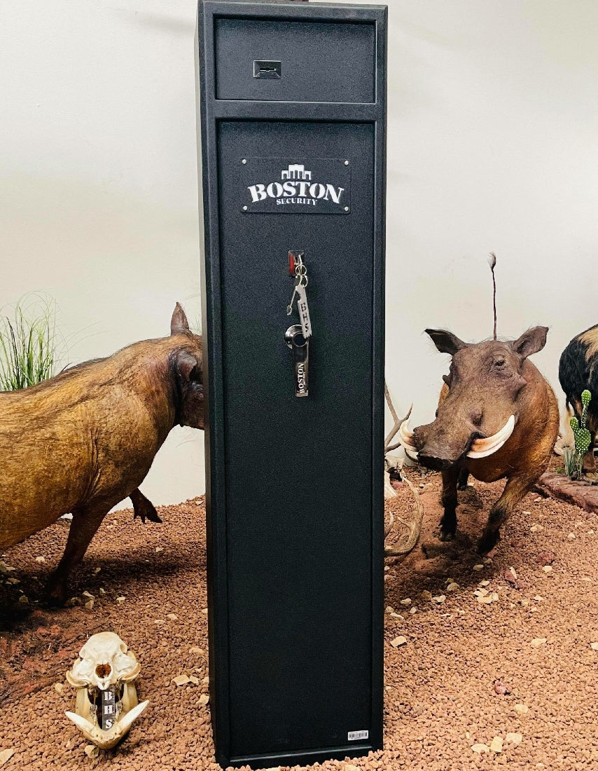 BOSTON SECURITY SAFE 7 GUN BLACK SLATE — H Rehfisch & Co